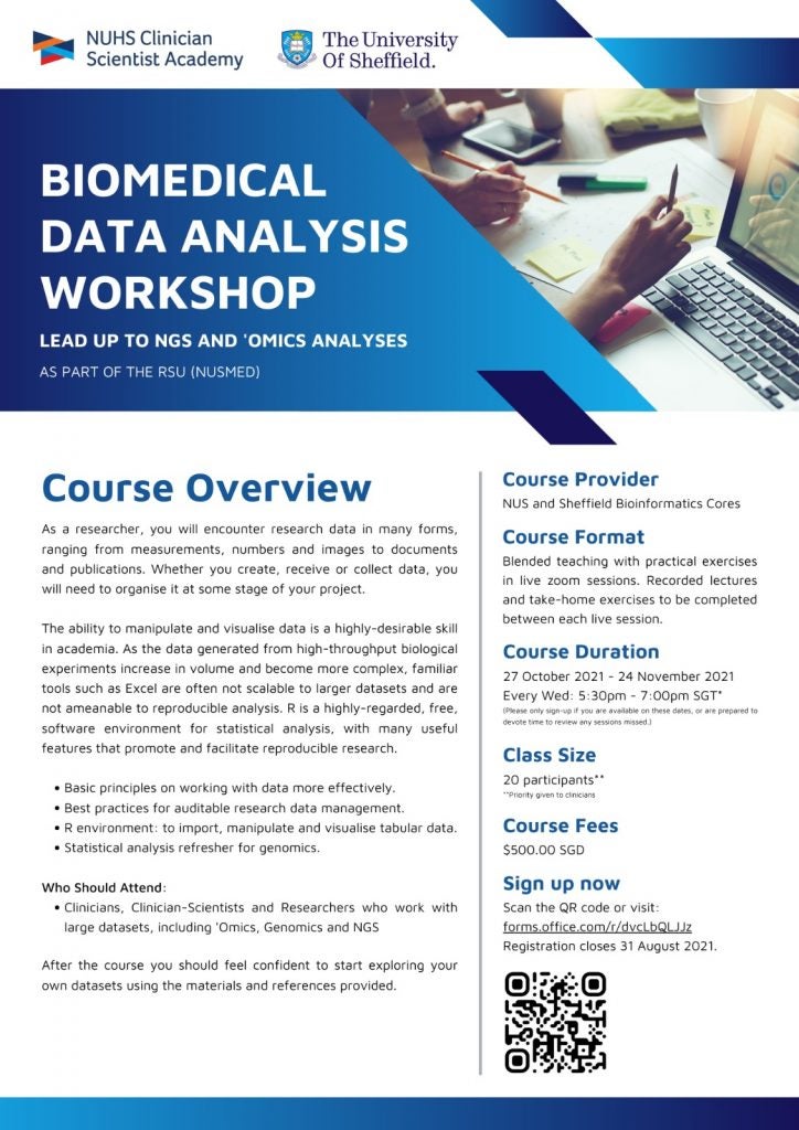 Biomedical Data Analysis Workshop - NUHS CS Academy