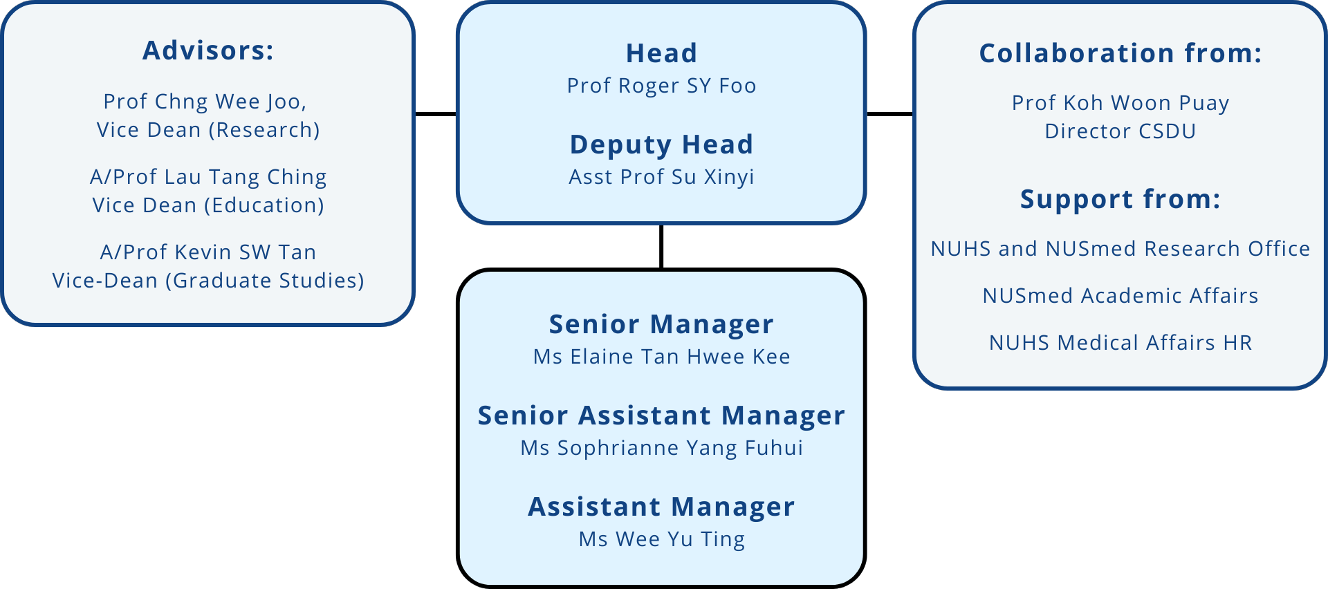 Organisation Chart - NUHS CS Academy