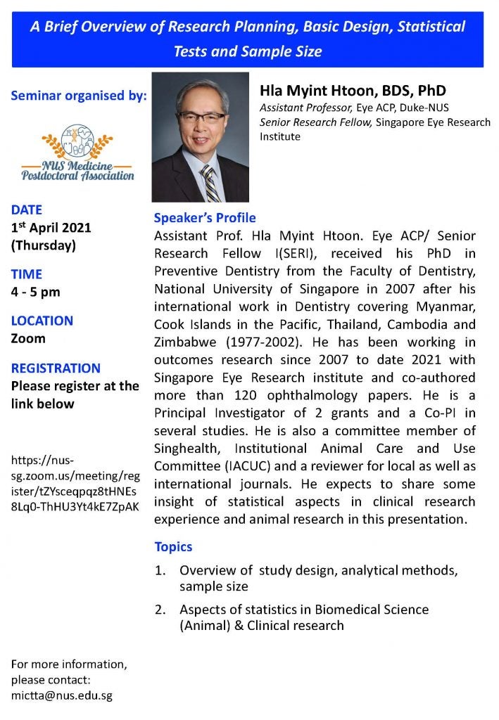 A Brief Overview of Research Planning, Basic Design, Statistical Tests ...