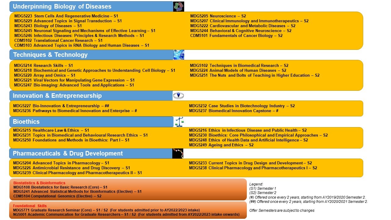 Course Offer Semesters (subject to changes) - NUS Medicine Graduate ...