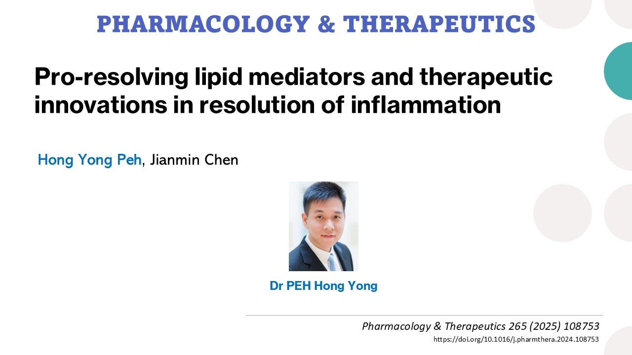 Pro-resolving lipid mediators and therapeutic innovations in resolution ...