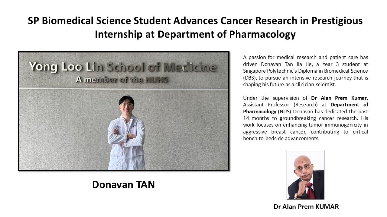 SP Biomedical Science Student Advances Cancer Research in Prestigious ...