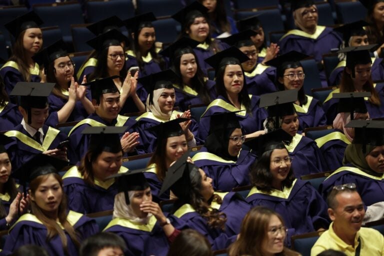The NUS Nursing Class of 2023 celebrates at Commencement