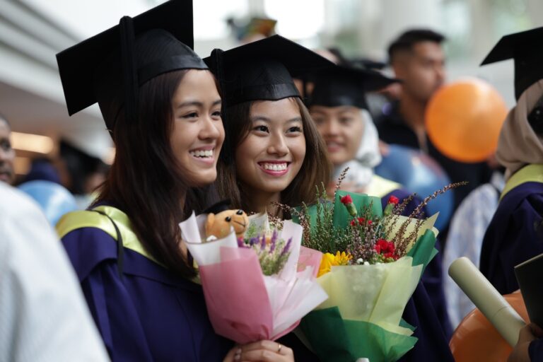 The NUS Nursing Class of 2023 celebrates at Commencement