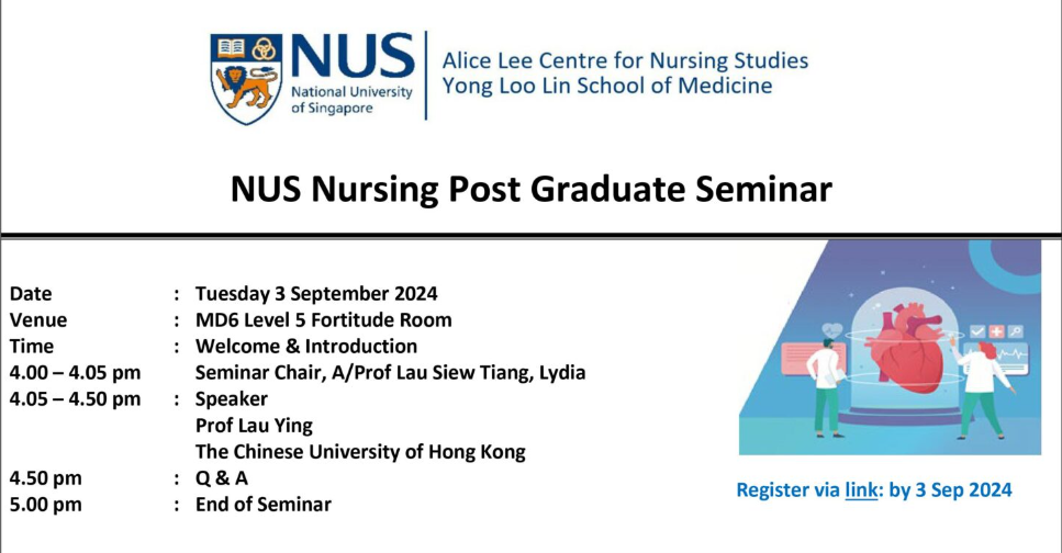 NUS Nursing Postgrad Seminar: How can you enjoy your PhD journey with ...