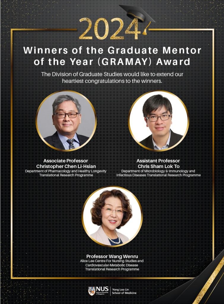 A/Prof Christopher Chen won the Graduate Mentor of the Year (GRAMAY ...