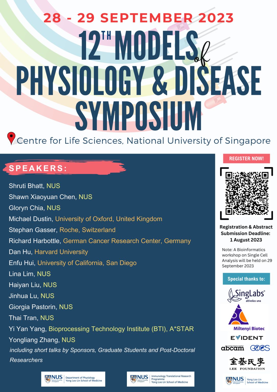 12th Models of Physiology & Disease Symposium - Immunology