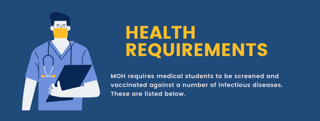 Health Requirements - NUS Yong Loo Lin School of Medicine