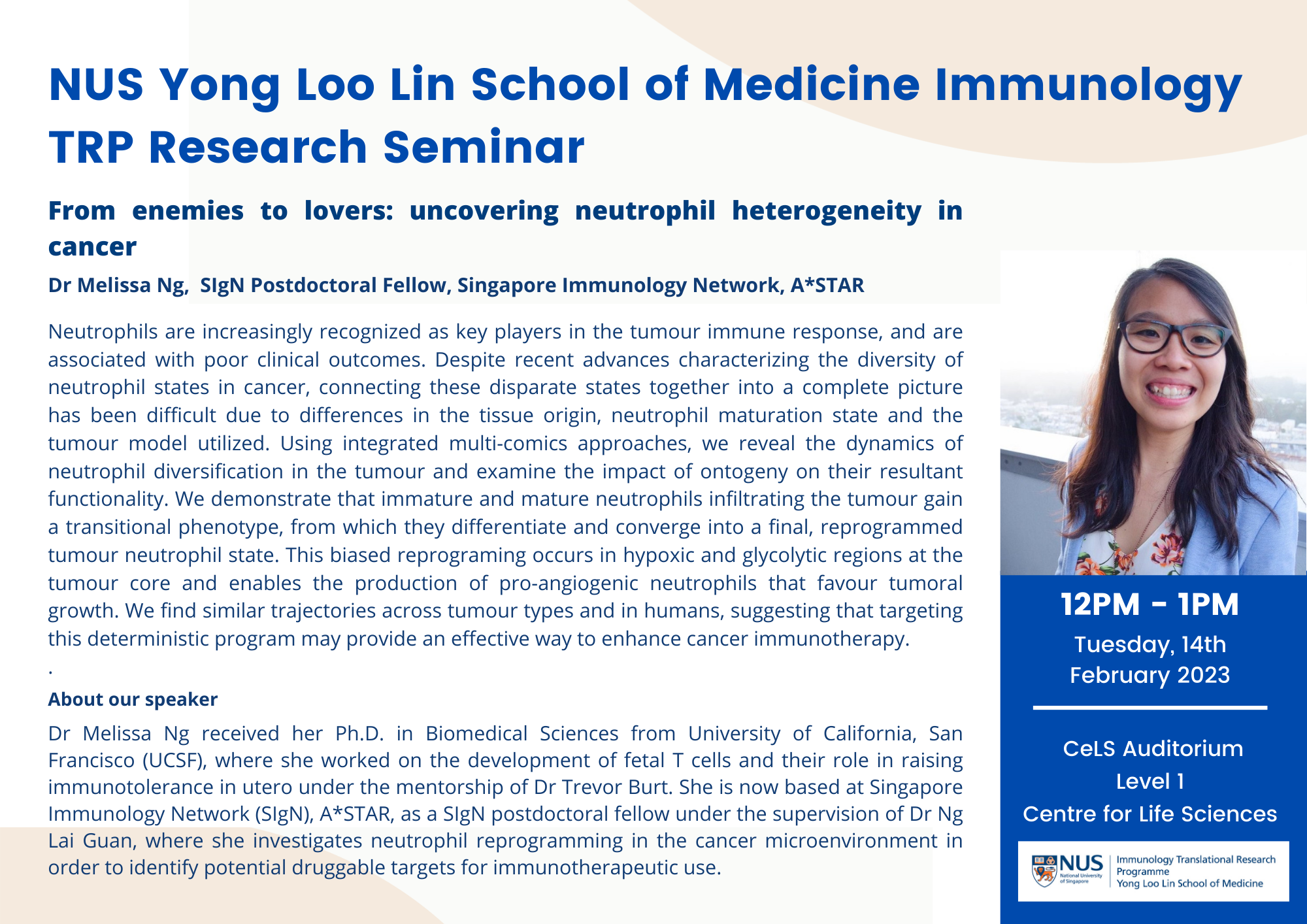 Immunology TRP Seminar: Development and Function of Human Immune Niches ...