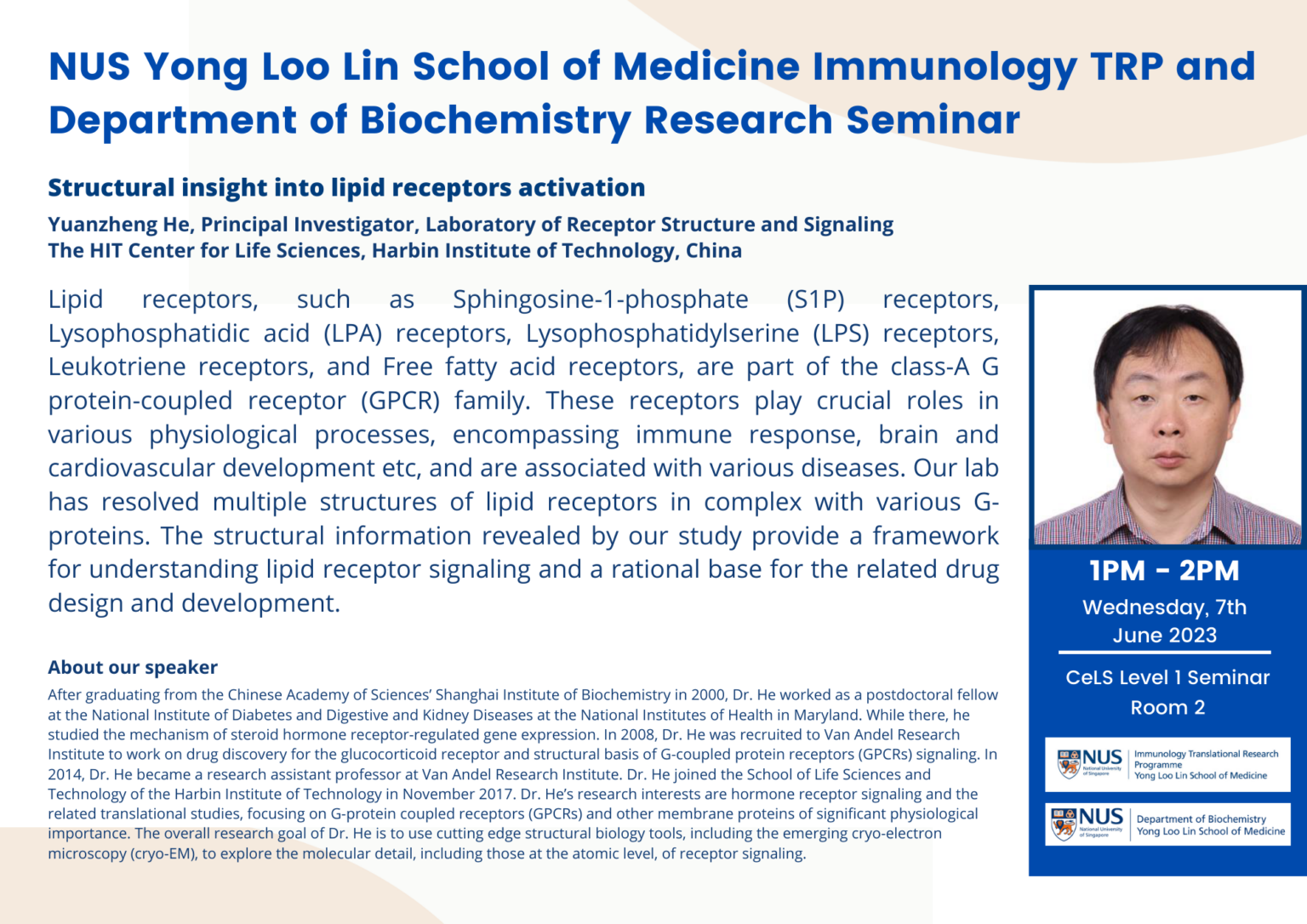 NUS Yong Loo Lin School of Medicine Immunology TRP and Department of ...
