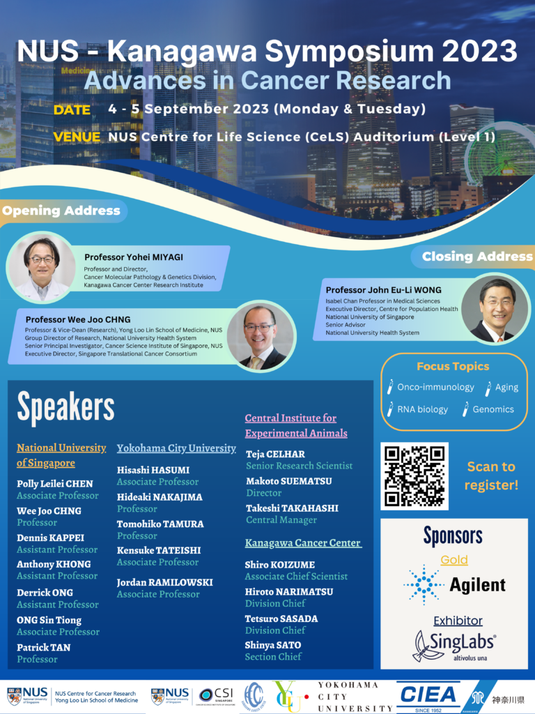 NUS-Kanagawa Symposium 2023 - NUS Yong Loo Lin School of Medicine